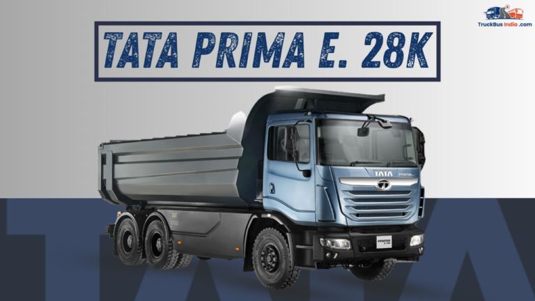 Tata Prima E.28K Electric Tipper Redefines Mining Mobility - Truck Bus ...